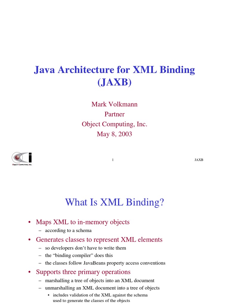 JAXB | PDF | Xml Schema | Xml