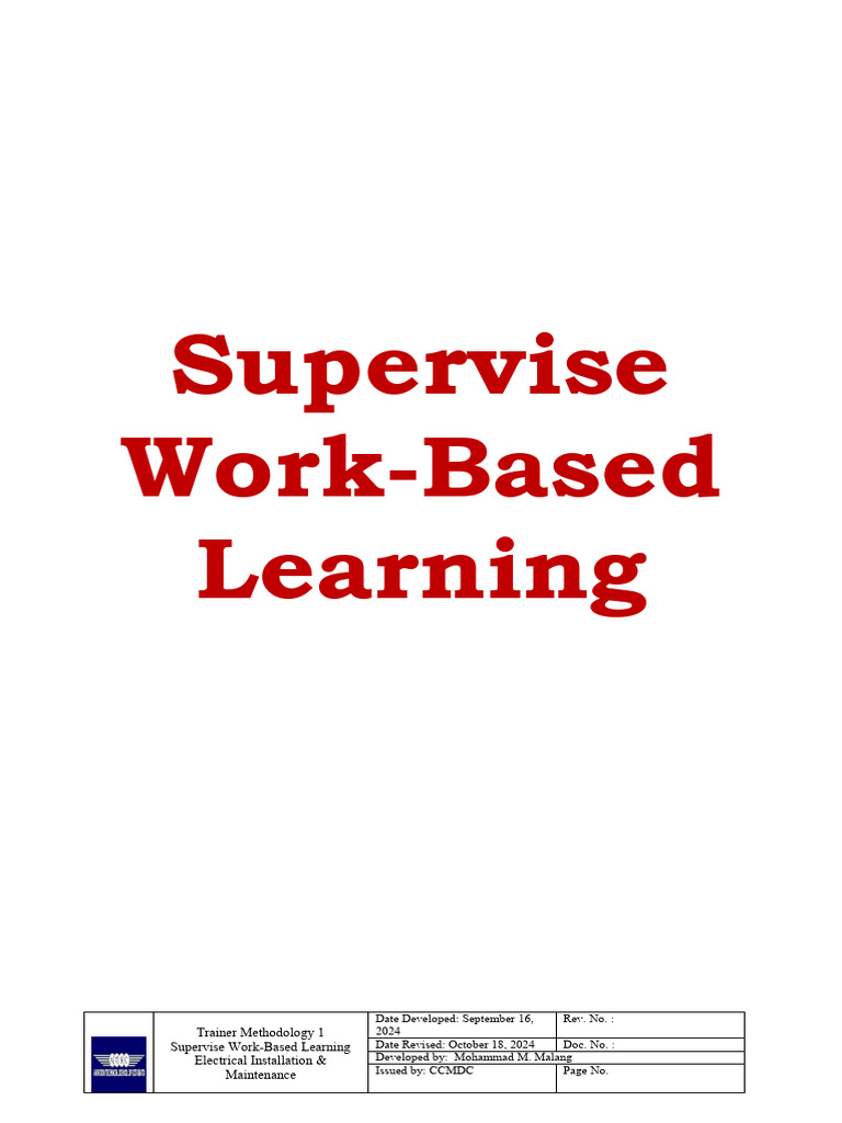 Supervise-Work-Base Templates | PDF