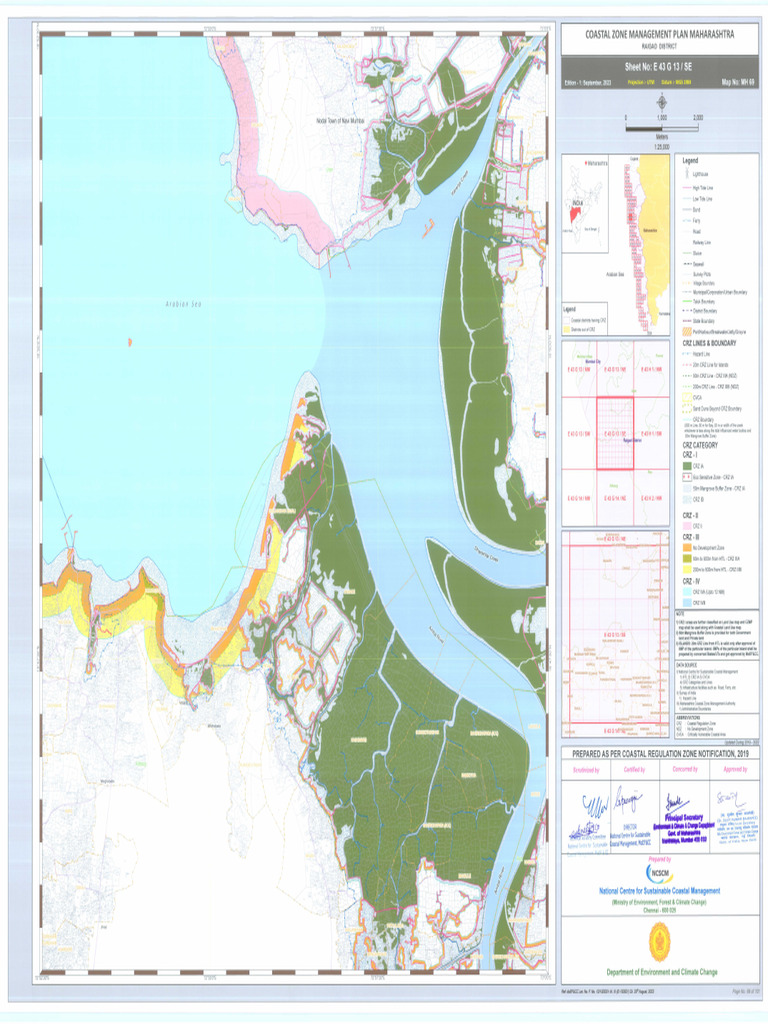 CRZ Plan of Mandva Alibag | PDF