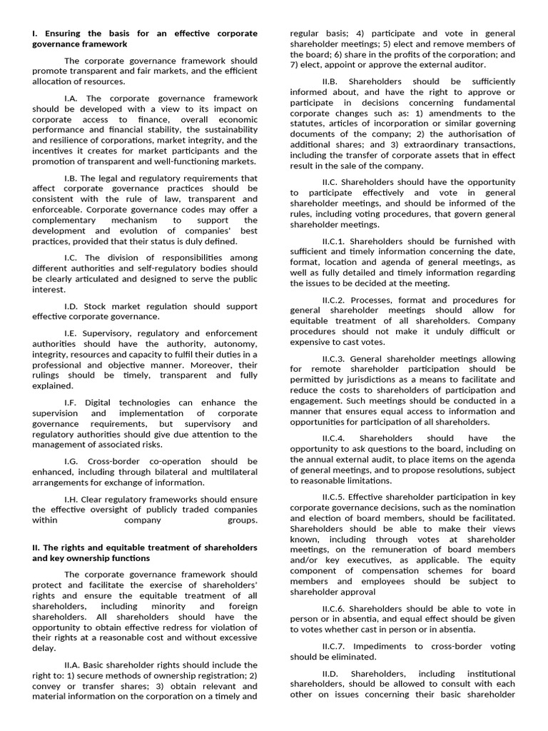 Oecd Principles | PDF