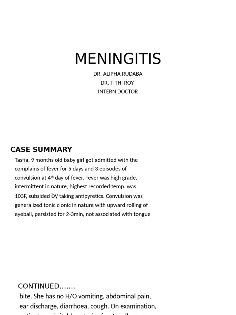 MENINGITIS | PDF