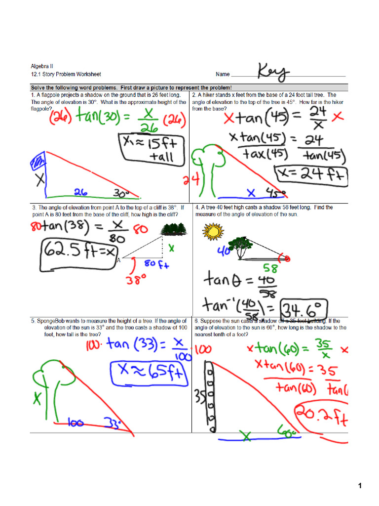 Alg II 12 1 Day 3 Worksheet 0910 - Key | PDF