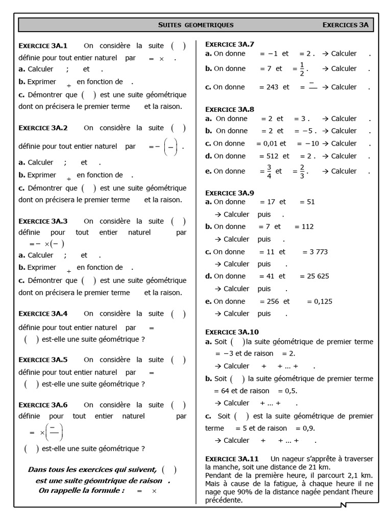 suites-geometriques-exercices | PDF