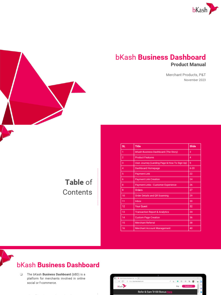 Manual Bkash Business Dashboard | PDF