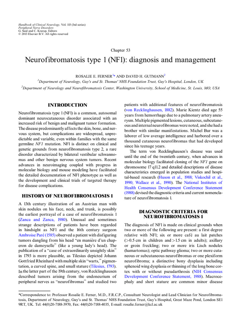 Neurofibromatosis 324 | PDF