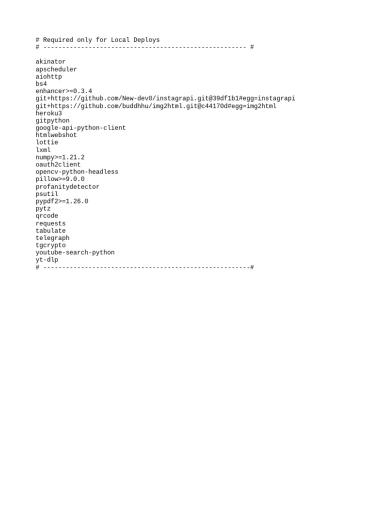 Optional Requirements | PDF