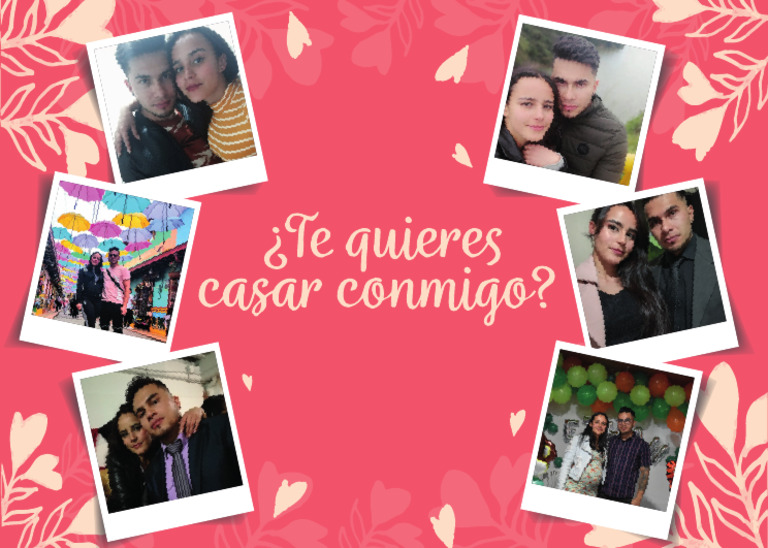 Letrero - Te Quieres Casar Comigo - 70cm X 50cm | PDF