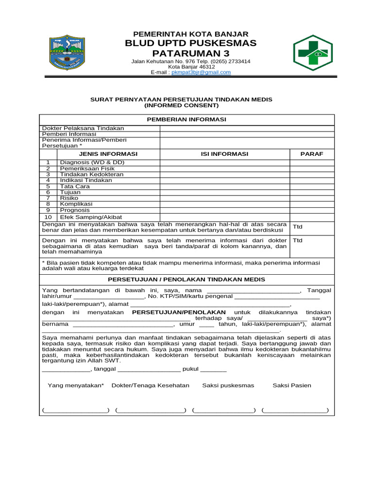 Form Informed Consent Pdf