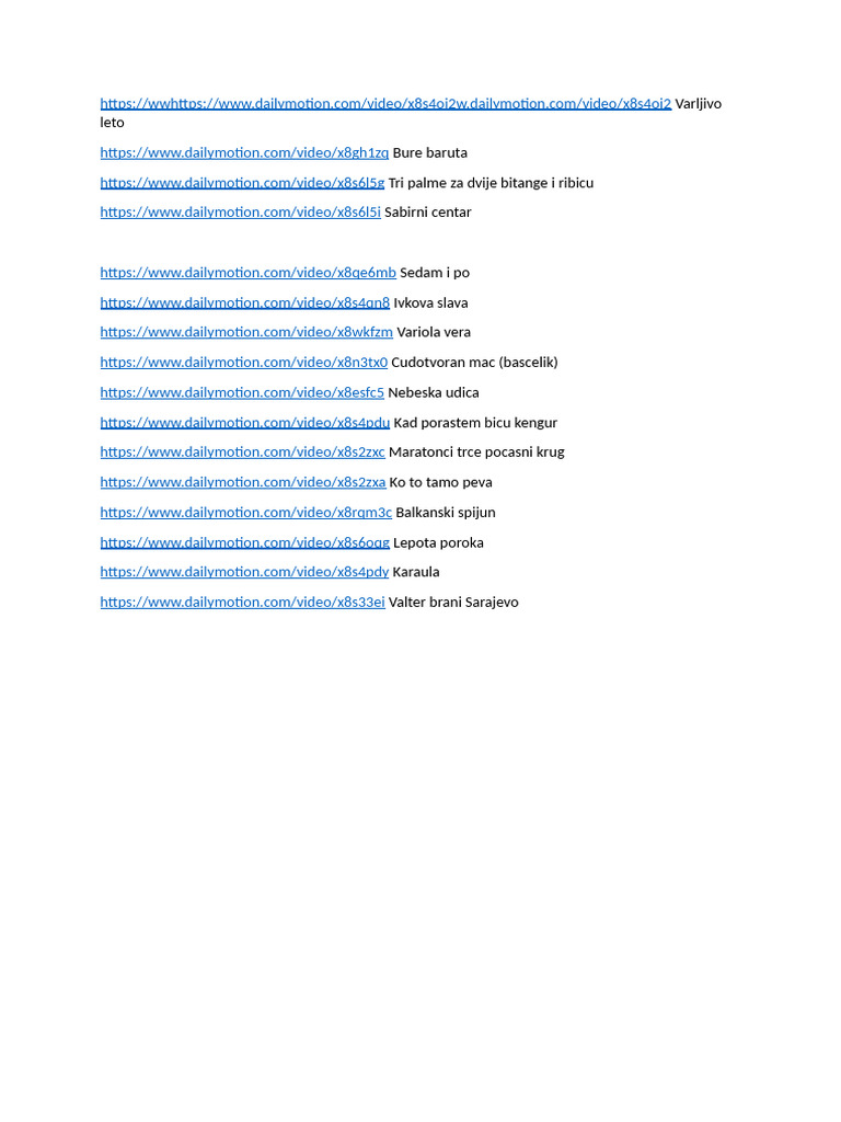 Domaci Filmovi | PDF