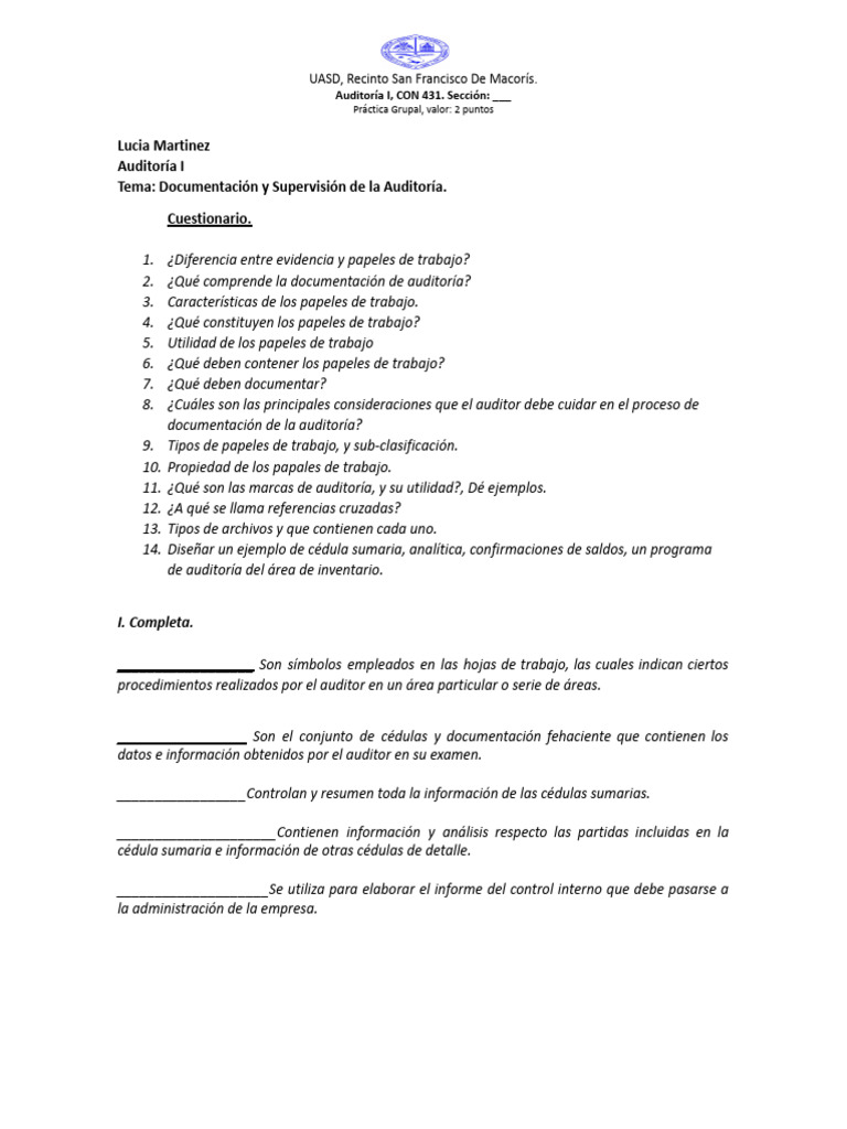 Tarea 7.1 Ps | PDF | Auditoría