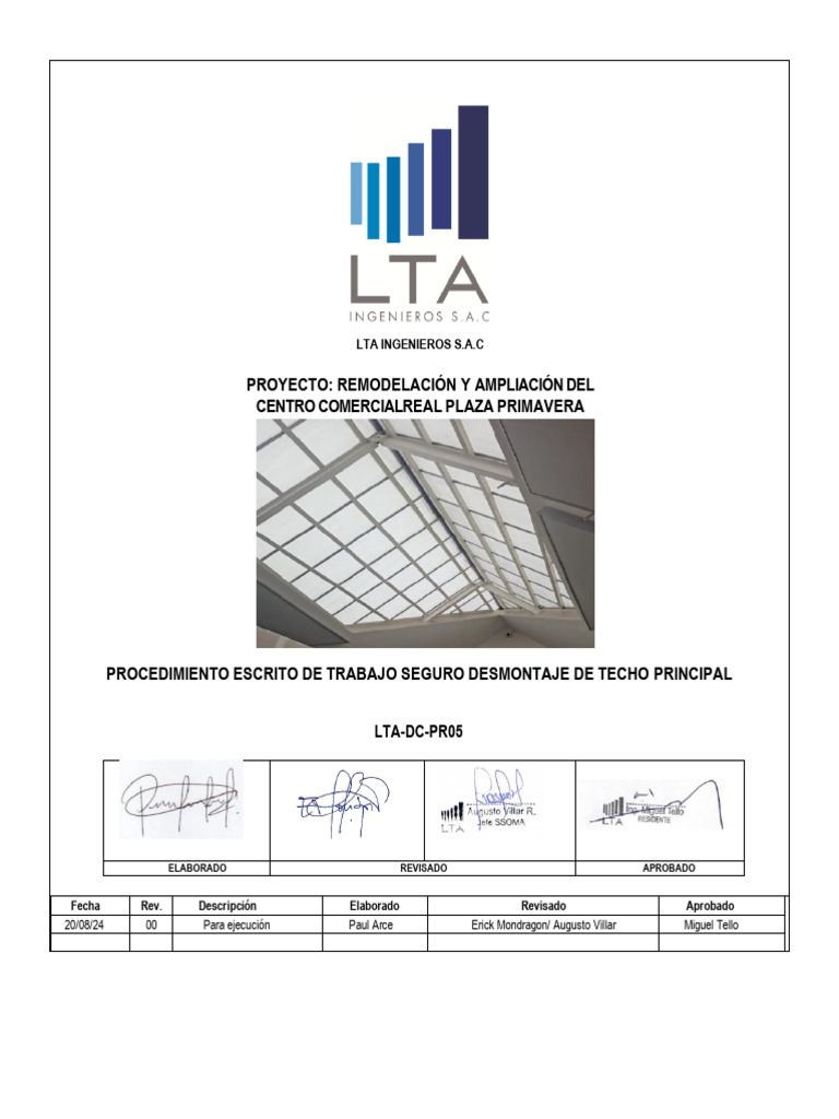 Pets - Desmontaje de Techo Principal | PDF