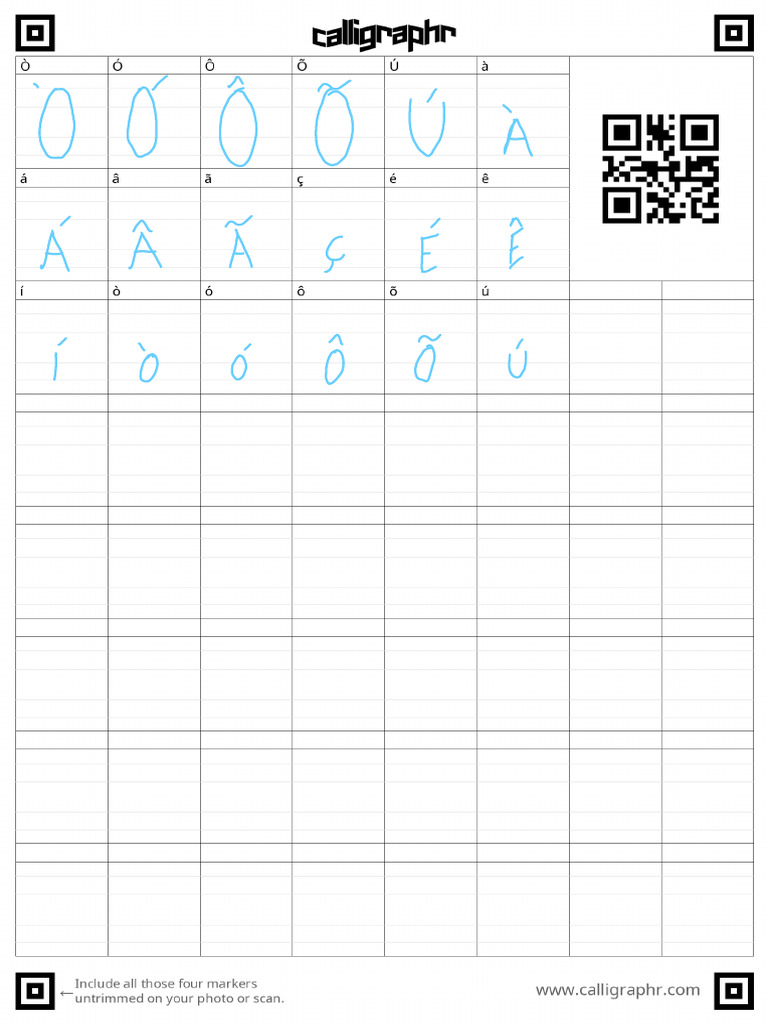 Calligraphr Template 2 | PDF