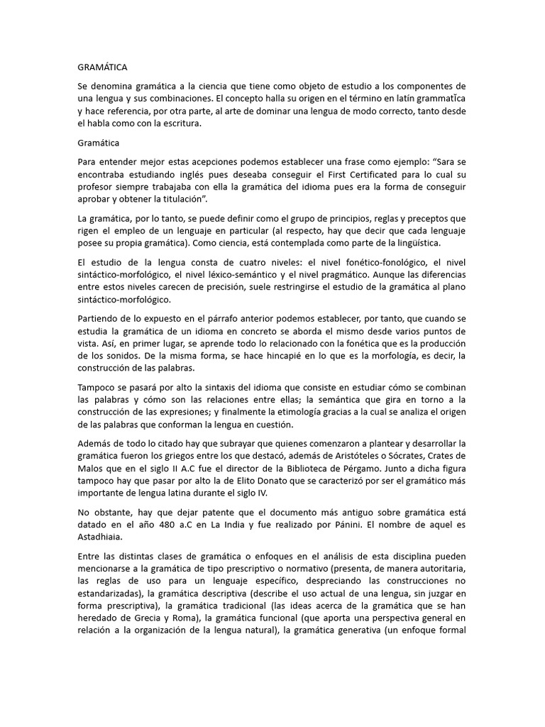GRAMÁTICA - sustantivo y el adverbio.docx | PDF