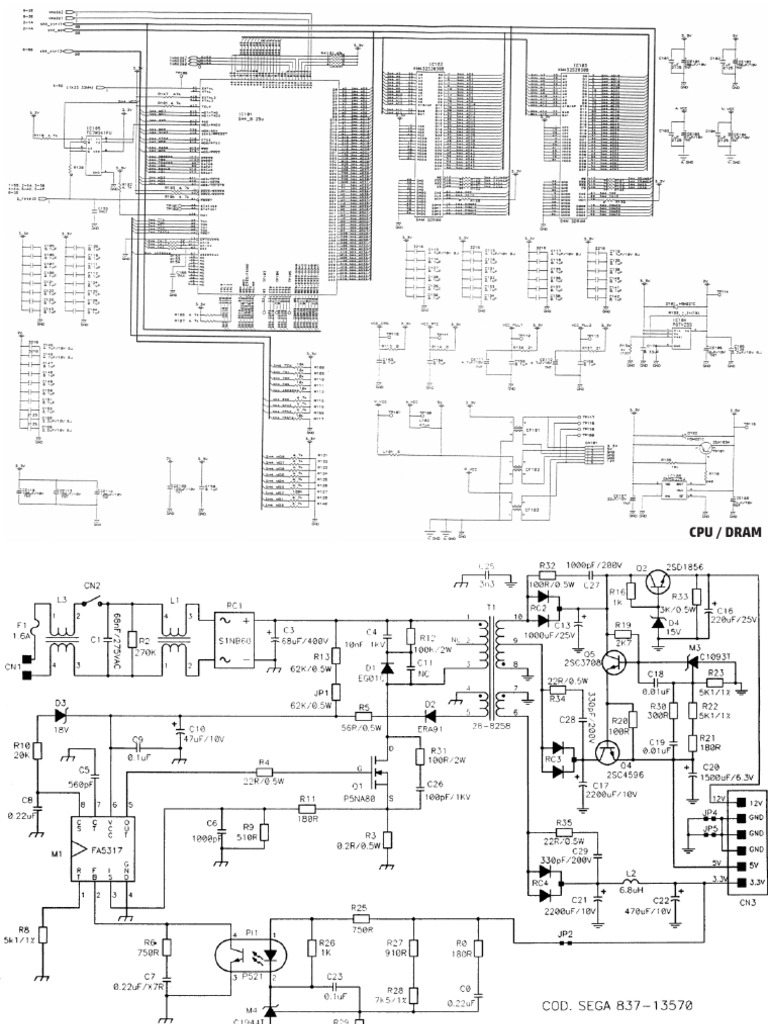 VA0 Dreamcast Schematic | PDF