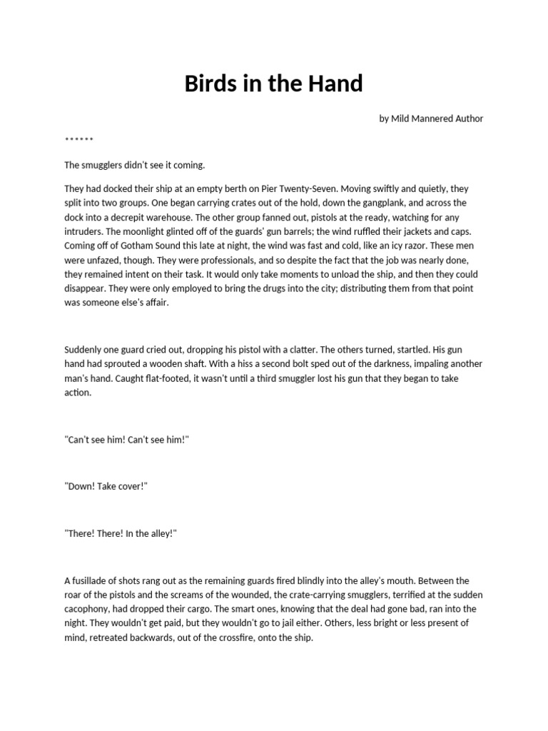 Birds in the Hand | PDF