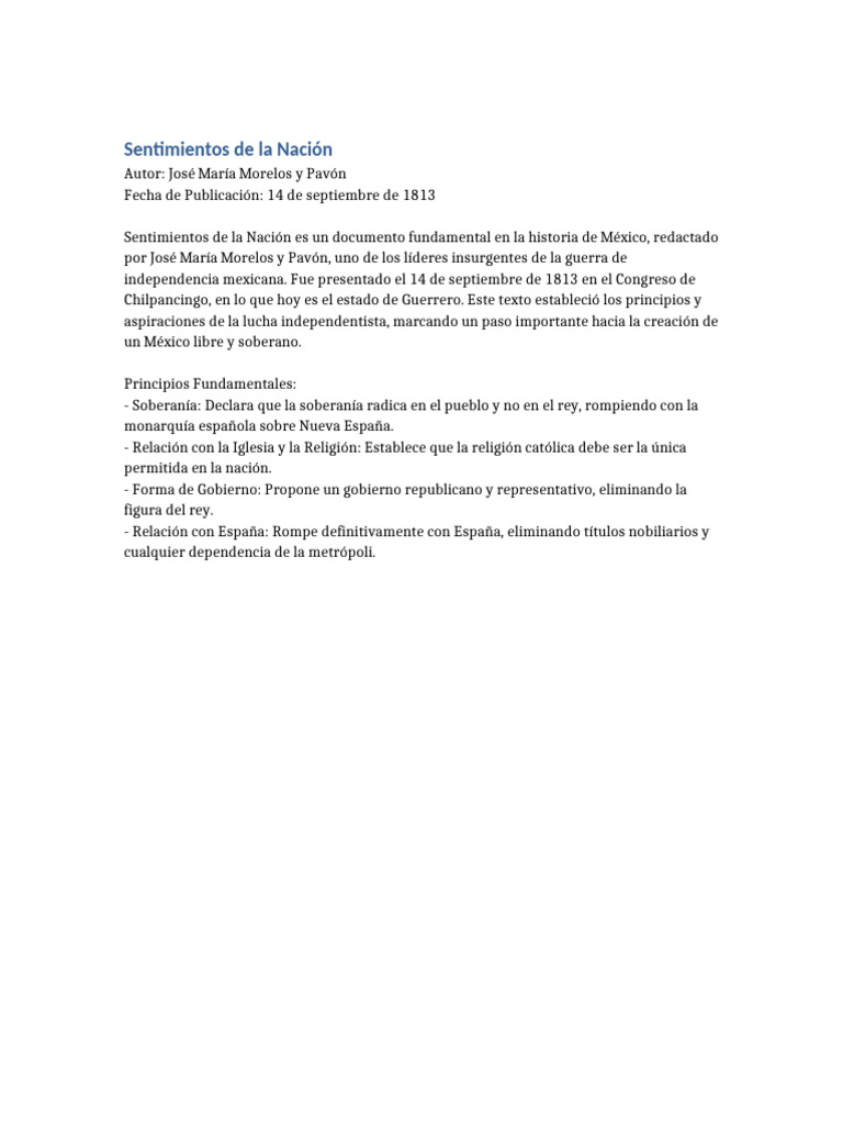 Documentos Historia Independencia Mexicana | PDF | México