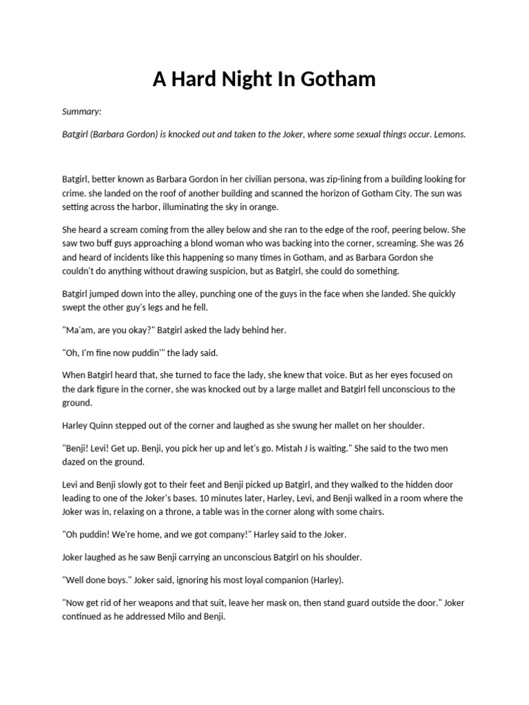 Batgirl - A Hard Night in Gotham | PDF