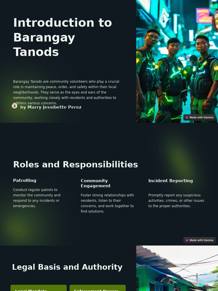 Introduction To Barangay Tanods | PDF