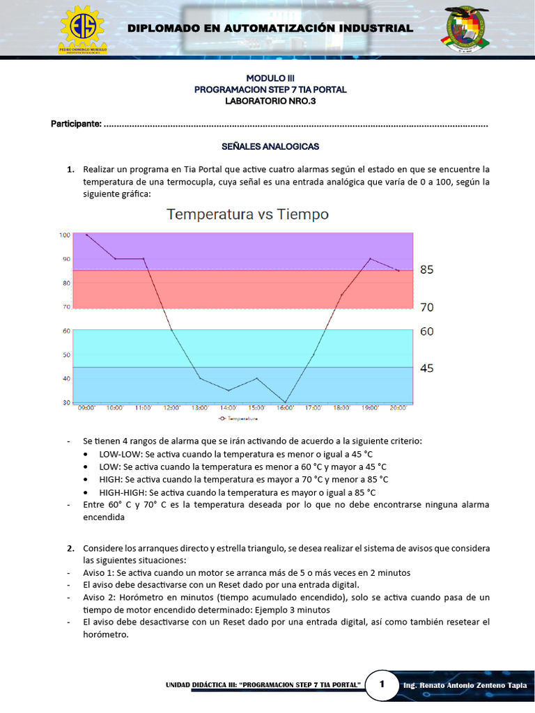 Guia Lab N°3 - Programacion Step 7 Tia Portal | PDF