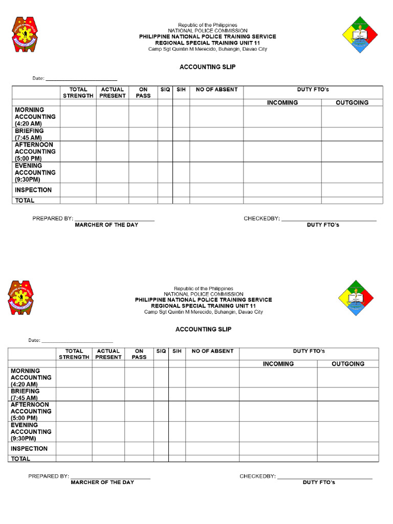 Accounting Slip | PDF