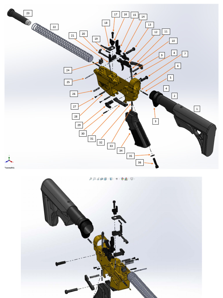 FX9 Rifle Lower Receiever Exploded View Assembly | PDF