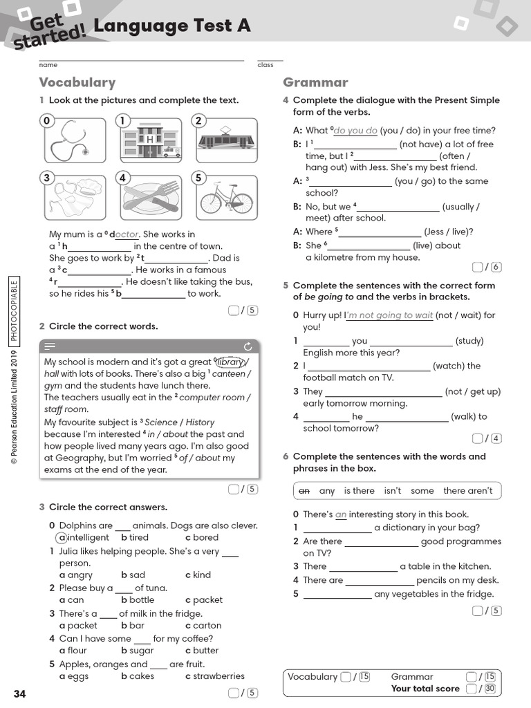 Language Test Get Started A PDF | PDF