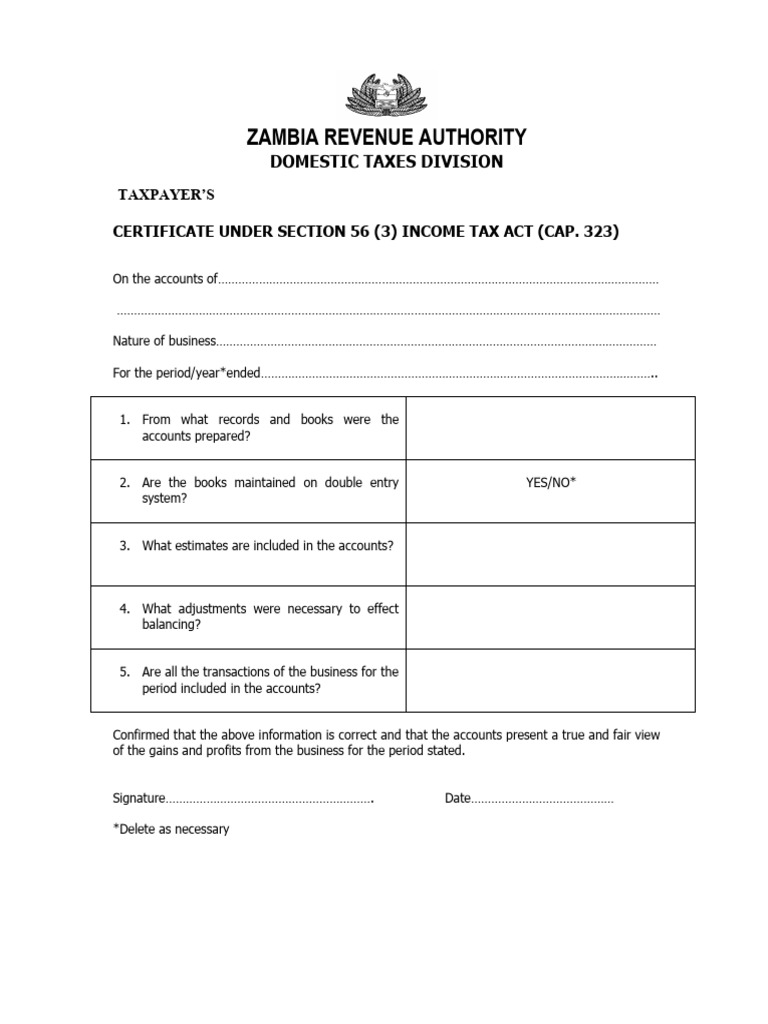 ITF 56 B TaxpayerCertificate | PDF