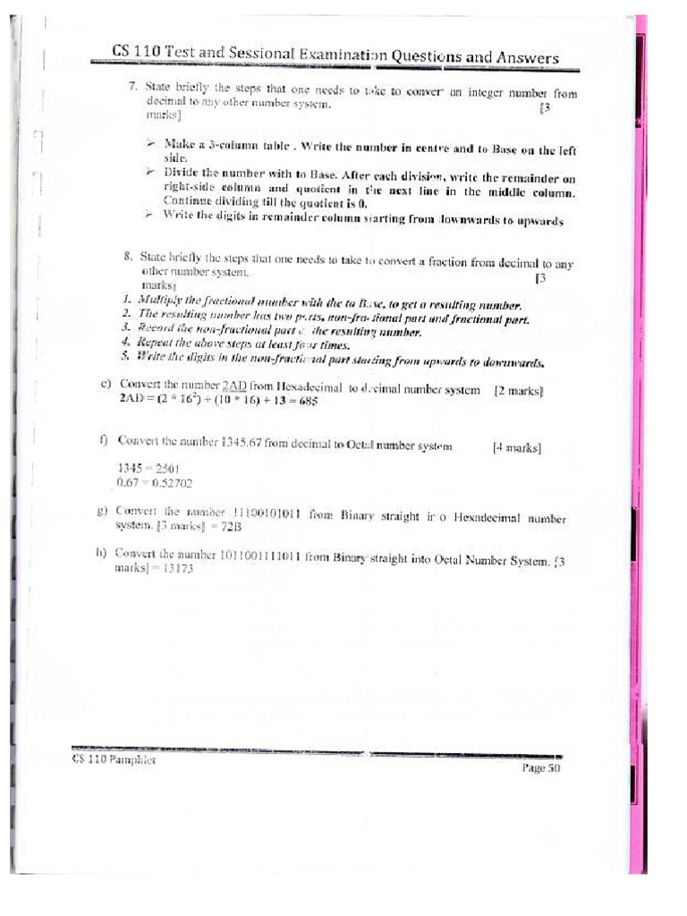CS 110 Questions & Answers-Mazimba | PDF