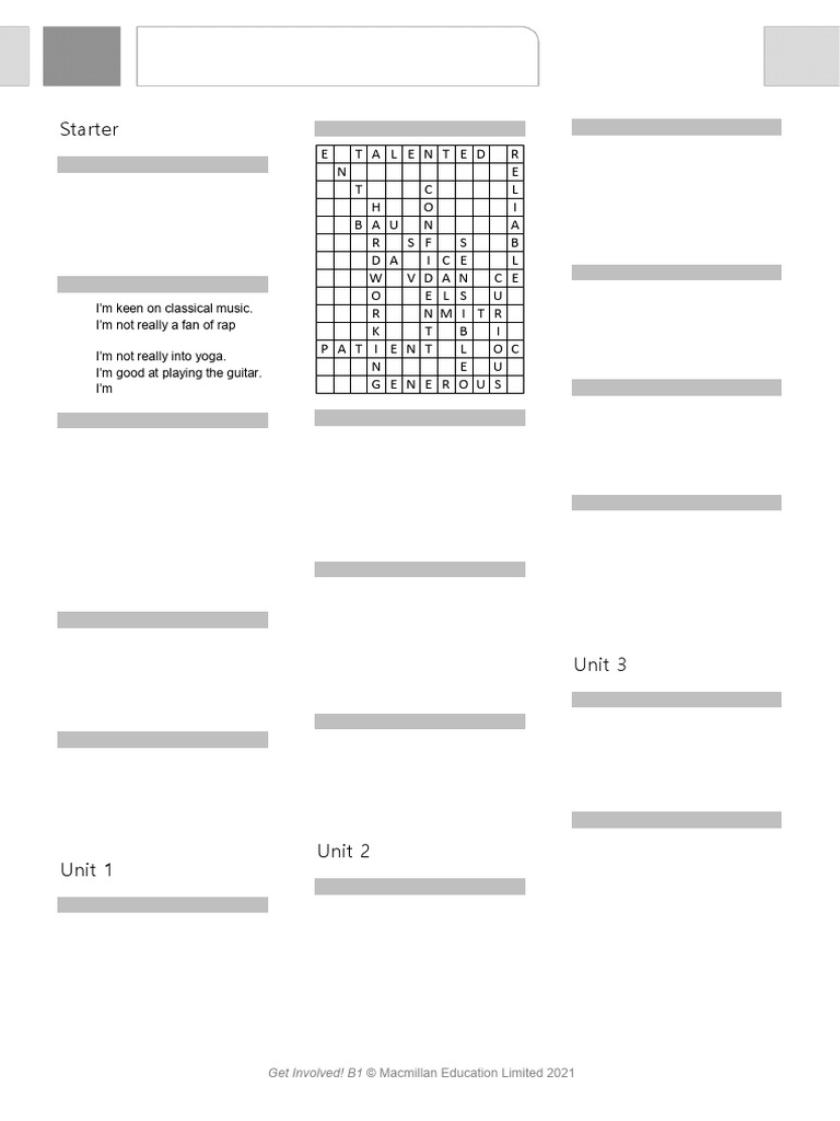 GI B1 Vocabulary Basics AK | PDF