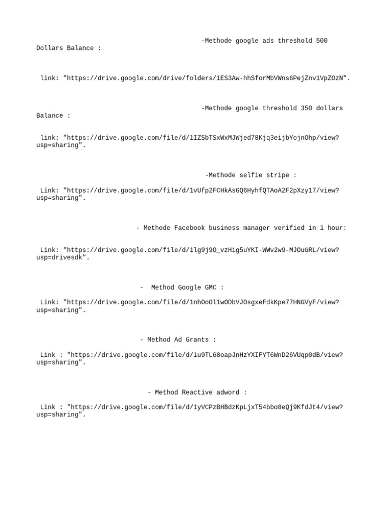 Methode Google Threshold 500 Dollar | PDF