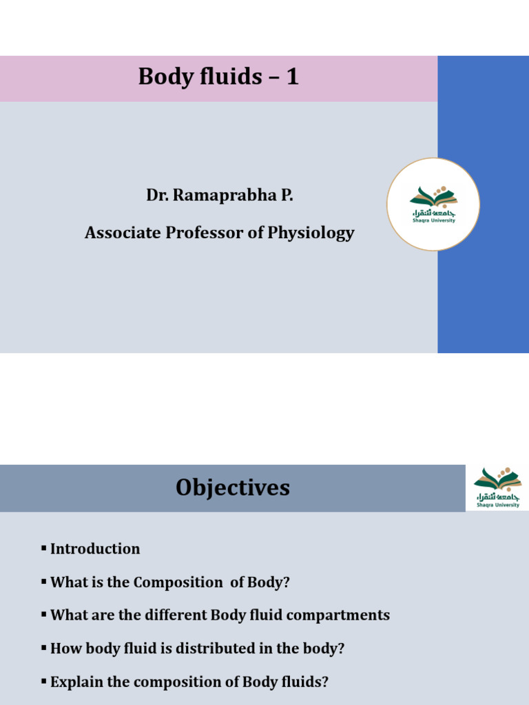 Body Fluids 1 | PDF