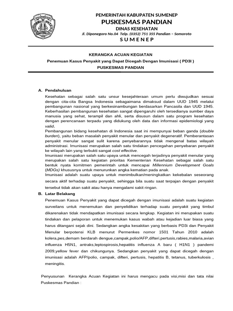 KAK Penemuan Kasus PD3i | PDF