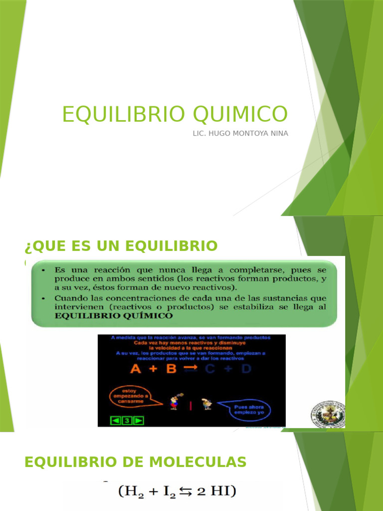 TEMA EQUILIBRIO QUIMICO | PDF