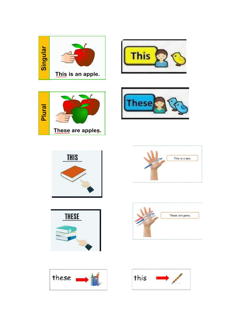Flash Cards This These | PDF