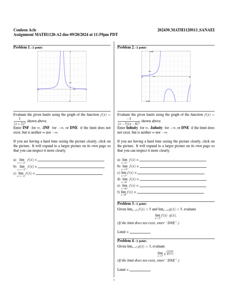 Lesson 2 WebWork | PDF