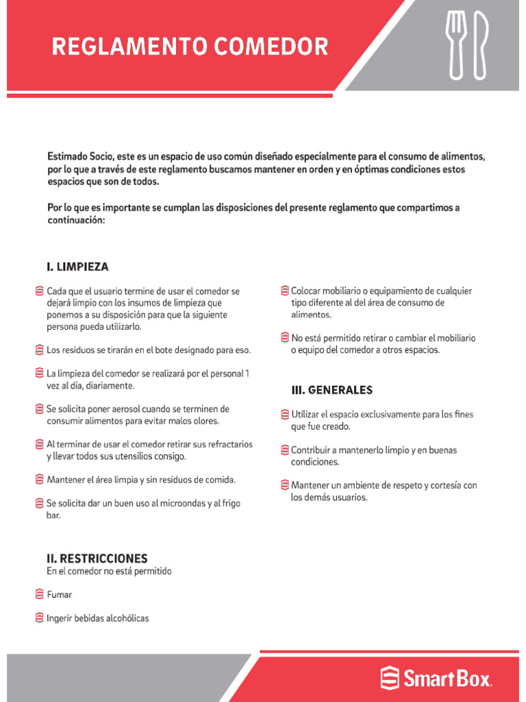 reglamento-comedor-BECK (1) | PDF