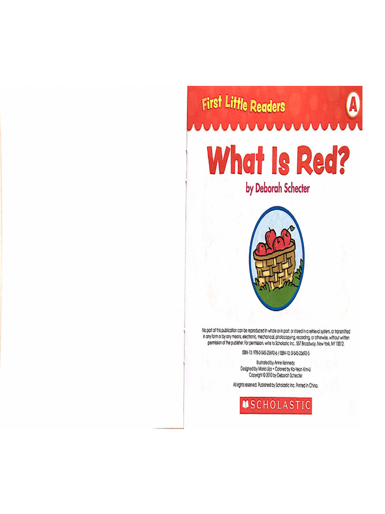 First Little Readers-A06-What Is Red | PDF