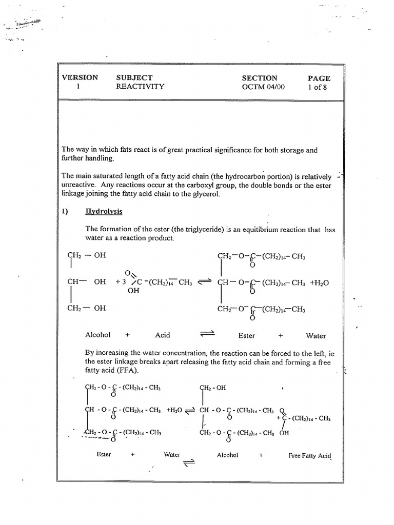 OCTM Reactivity | PDF