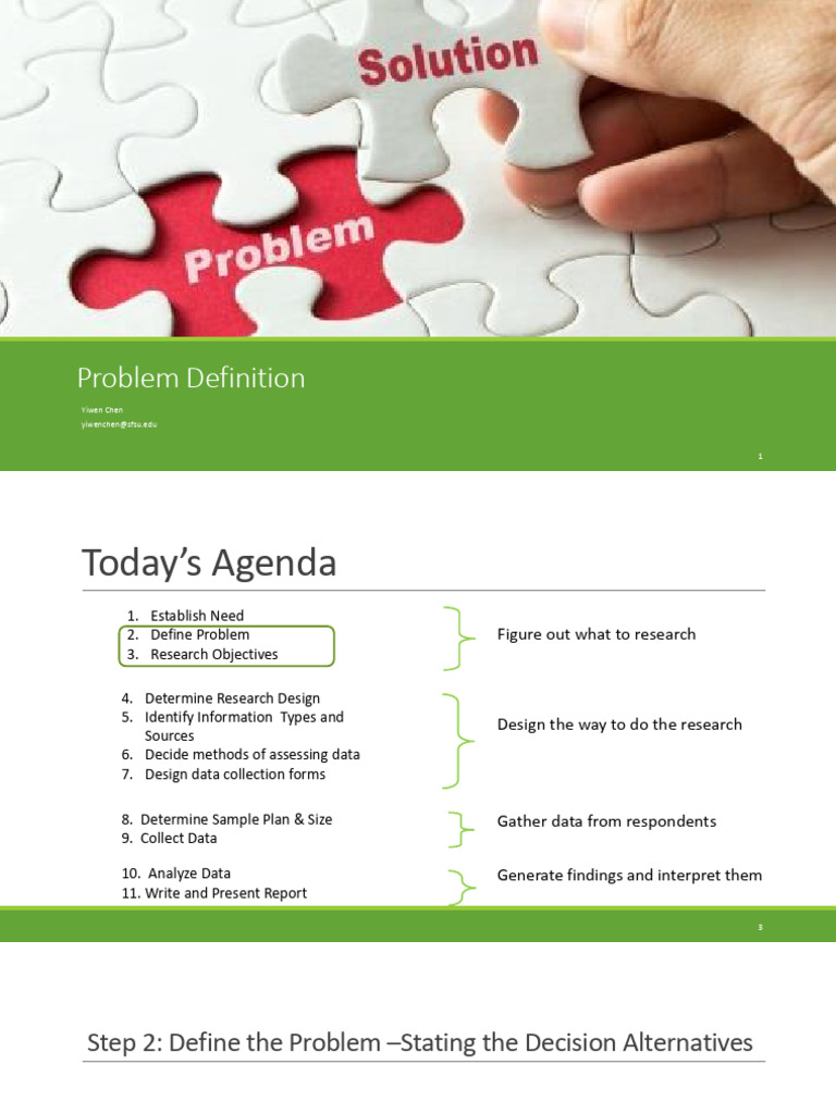 Chapter 3 Problem Definiton | PDF