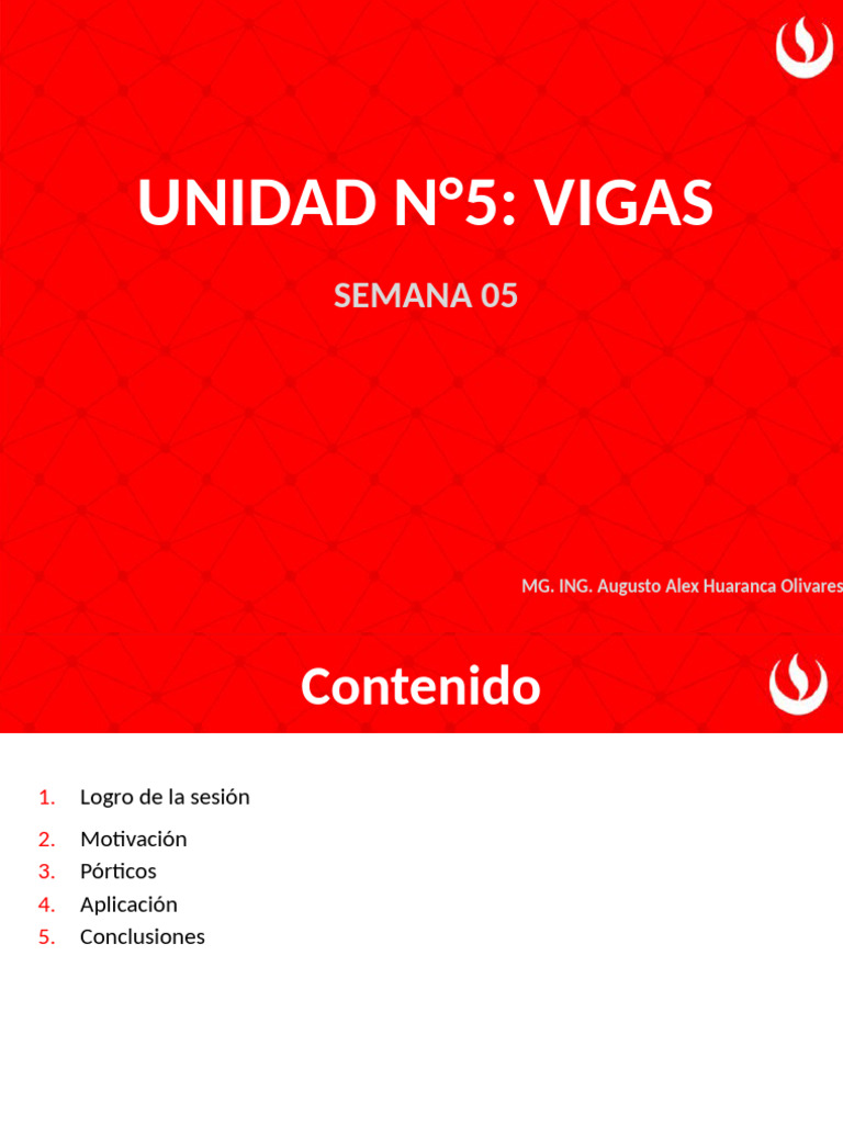 UNIDAD 05 SEMANA 05 CLASE 05 Porticos Anotada | PDF