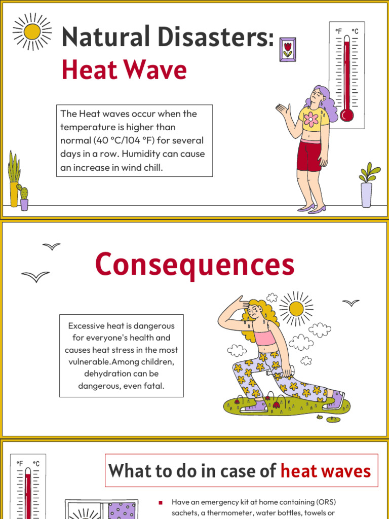 Natural Disasters - Heat Wave by Slidesgo | PDF | Home & Garden | Wellness