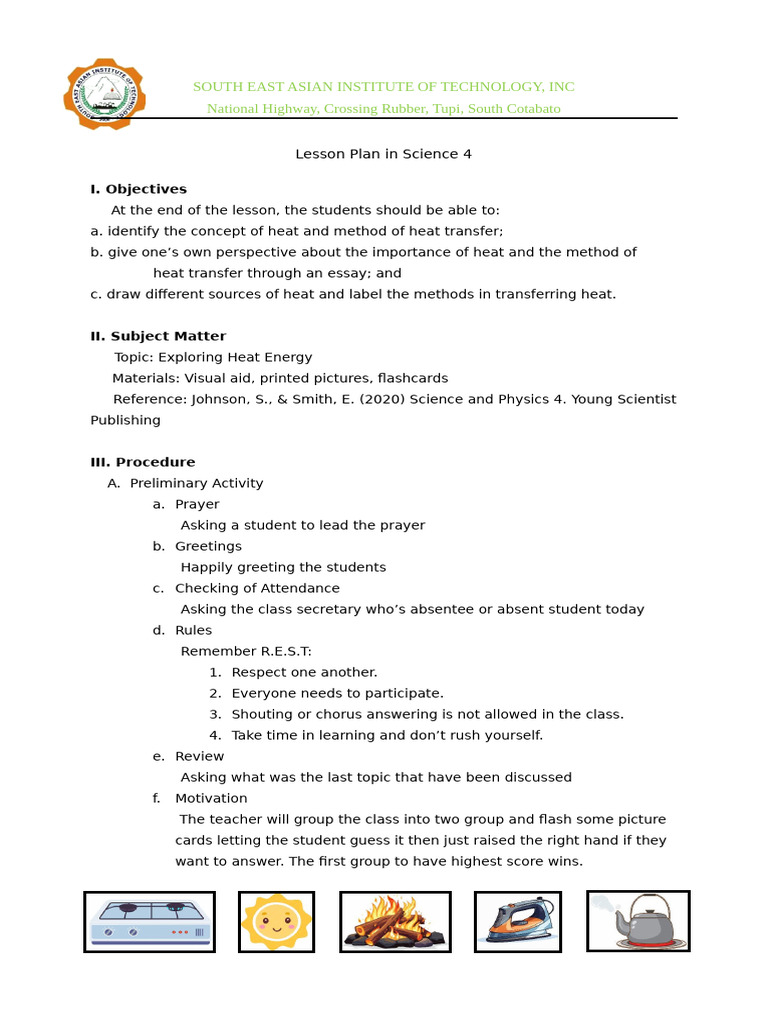 Science Lesson Plan | PDF