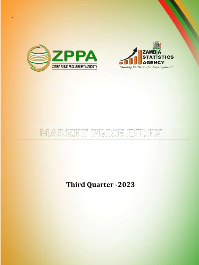 ZAMBIA Market Price Index - Q3 - 2023 | PDF