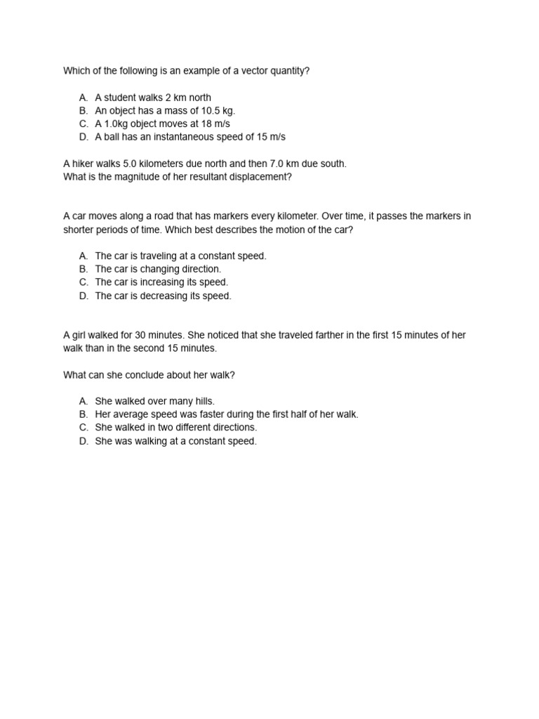 Scalar & Vector | PDF