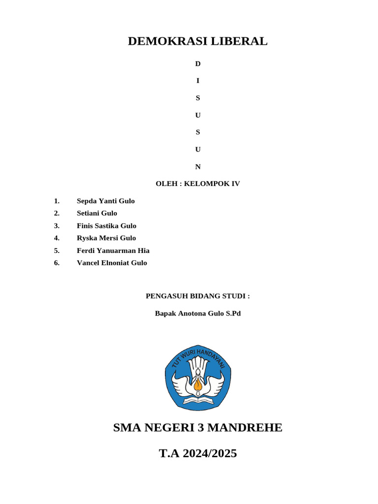 Demokrasi Liberal | PDF