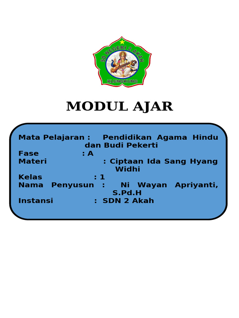 Cover Modul Ajar | PDF