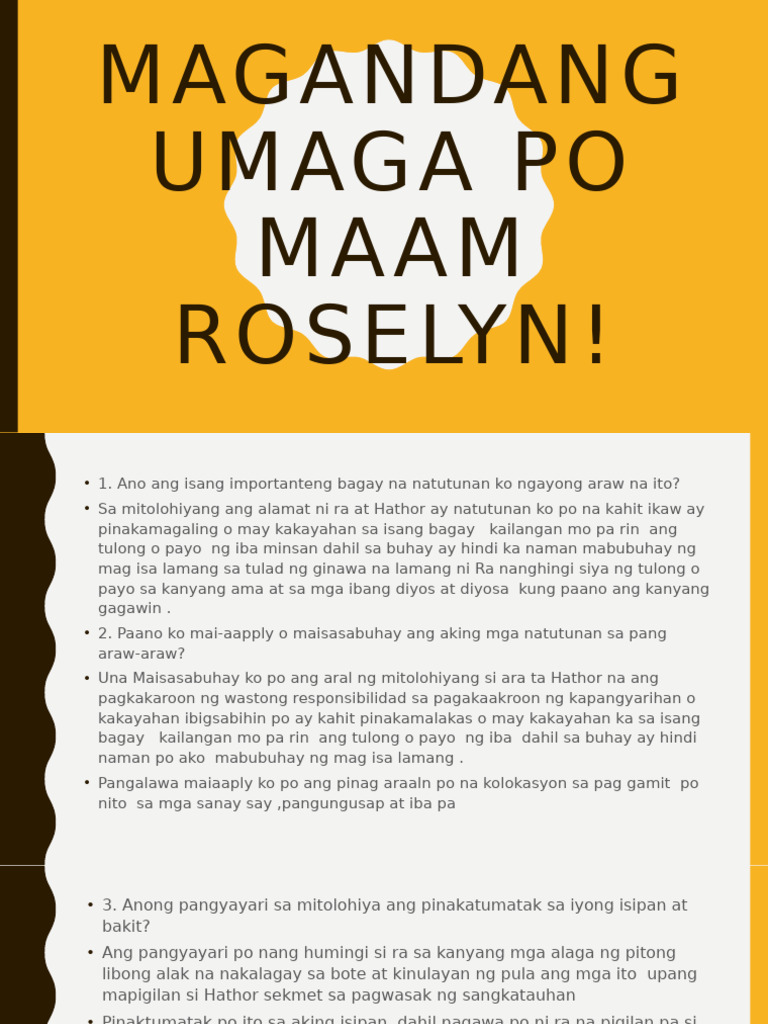 Filipino Week 8 Module Learning Portfolio | PDF