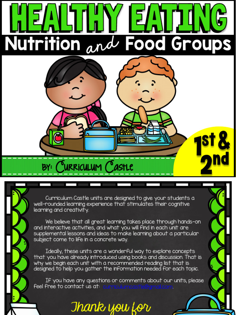 Healthy Eating - Nutrition Food Groups | PDF