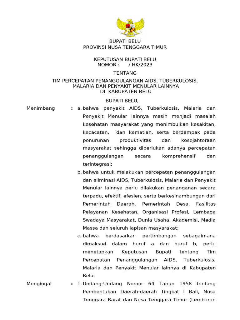 Draft SK ATM 2023 | PDF | Tuberculosis | Finance & Money Management