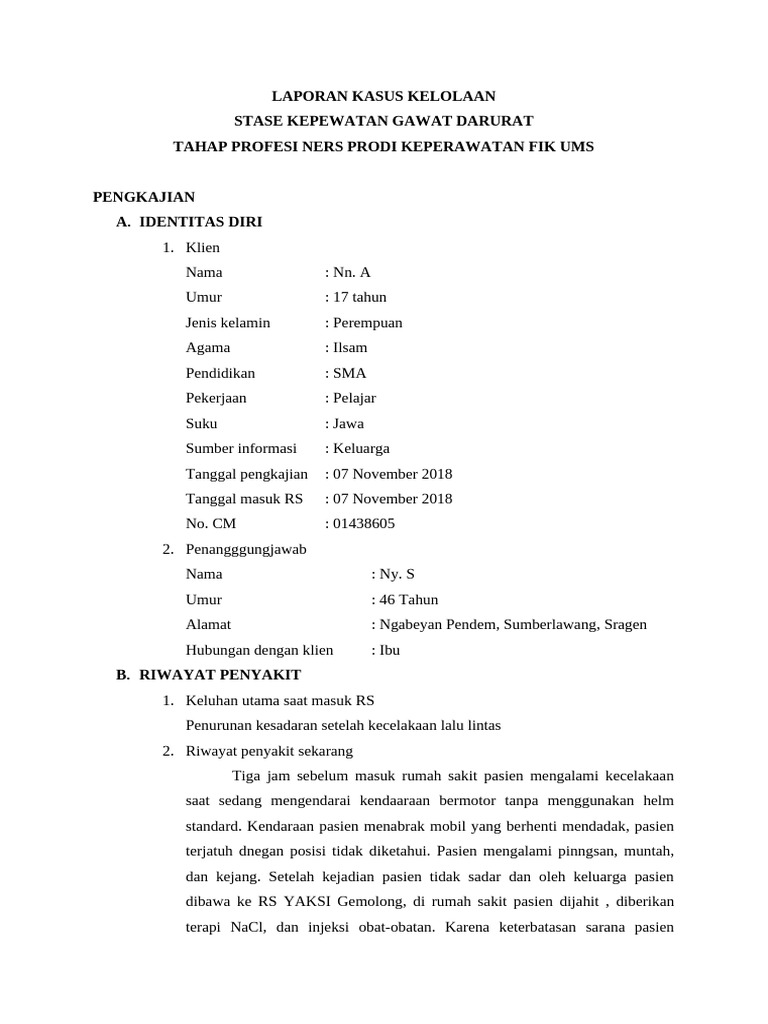 Laporan Kasus Igd | PDF